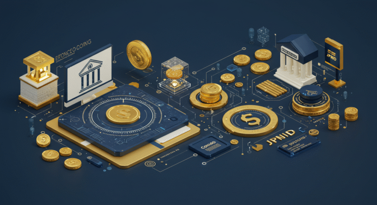 JPMD発表：JPモルガンがブロックチェーン金融で新展開、Coinbaseと連携しデポジット・トークン導入