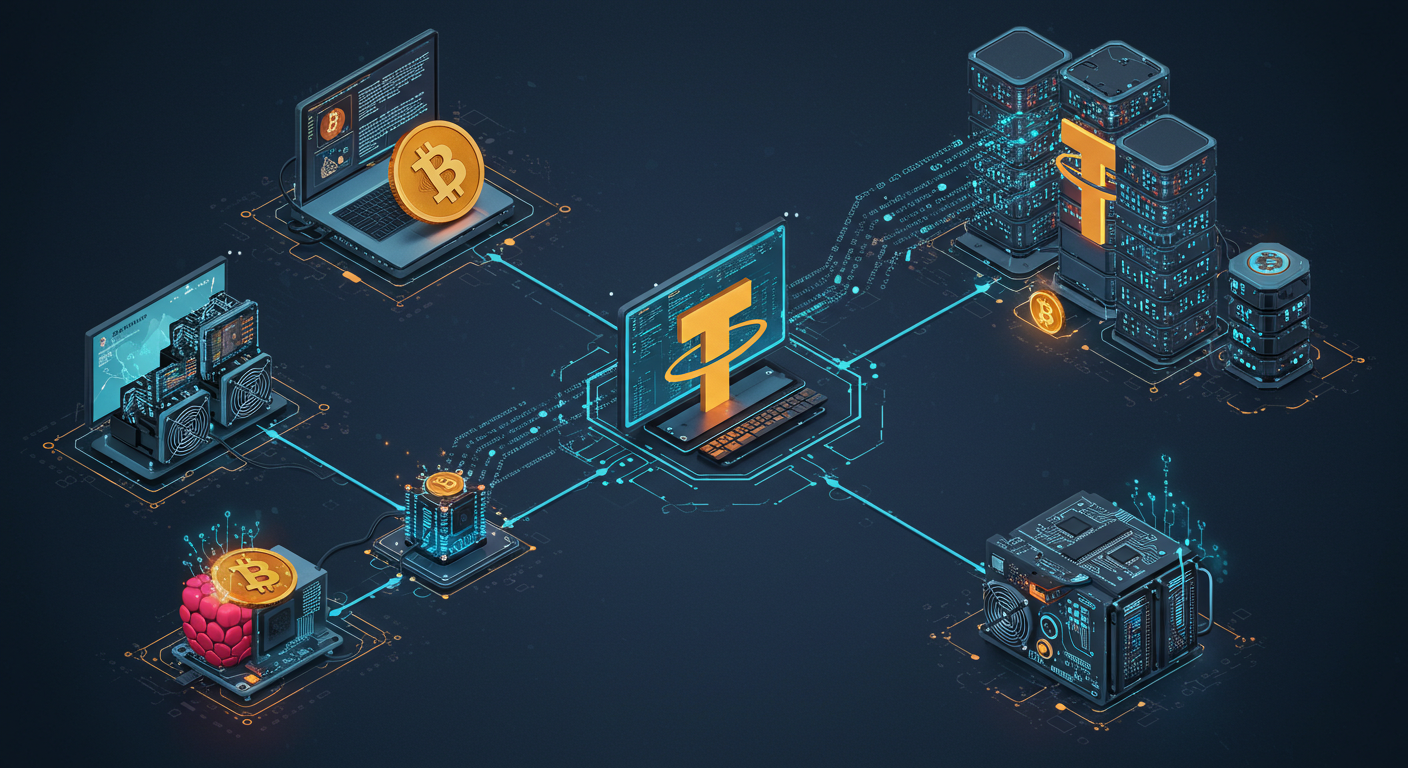 Tether、ビットコインマイニングOS「MOS」を2025年Q4にオープンソース化へ – 小規模マイナーの参入障壁を撤廃