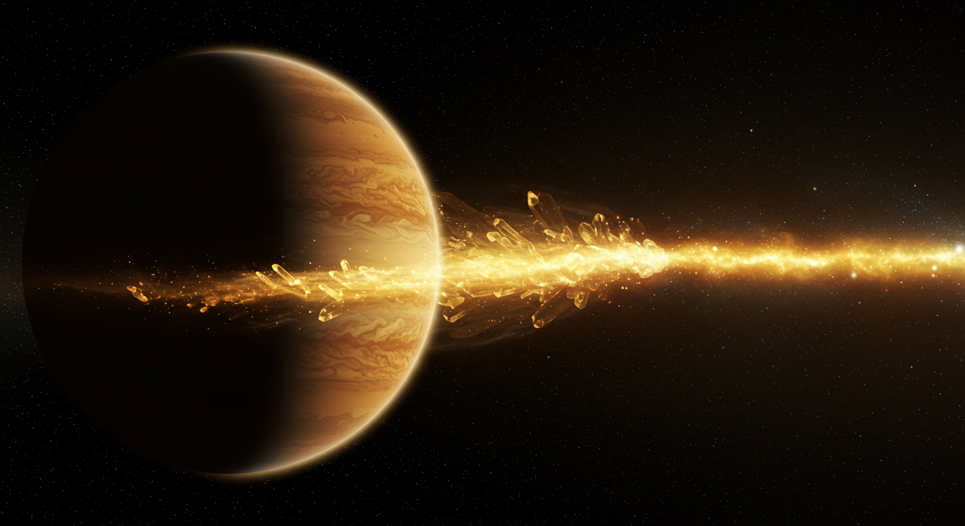 James Webb宇宙望遠鏡がWASP-17bで幻日現象を示唆、クォーツ結晶雲の謎 - イノベトピア