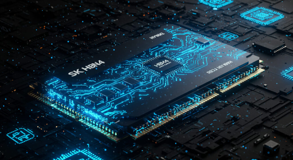 HBM4メモリでAI革命加速 – SK Hynixが世界初の量産体制、10Gb/s動作速度と40%省電力を実現